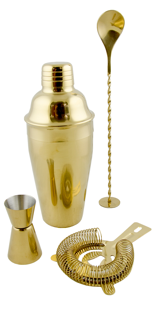 True Brands Gold Barware Set (5484 ) | Astor Wines & Spirits